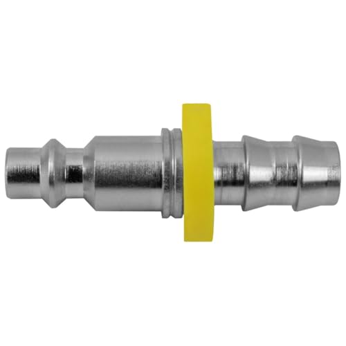 Industrial Steel Air Plug – 1/4" Plug x 3/8" Push-On Barb (Blister Pac ...