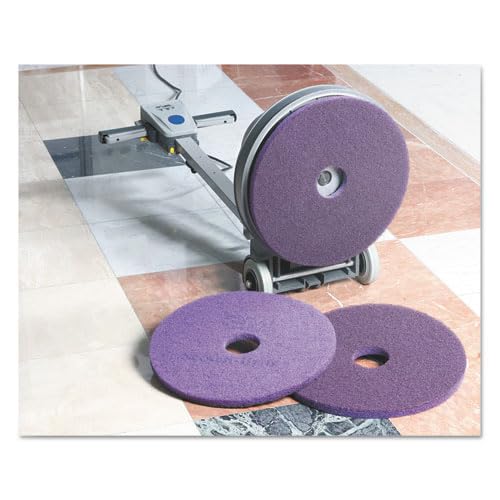3M Scotch-Brite Diamond Floor Cleaning Pad Purple, 20" Diameter, | 5/C ...