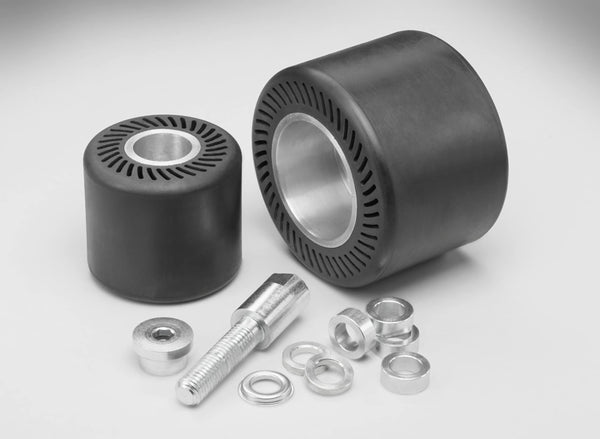 Cubitron Rubber Slotted Expander Wheel 28718, 5 in x 3-1/2 in 1 in Arb ...