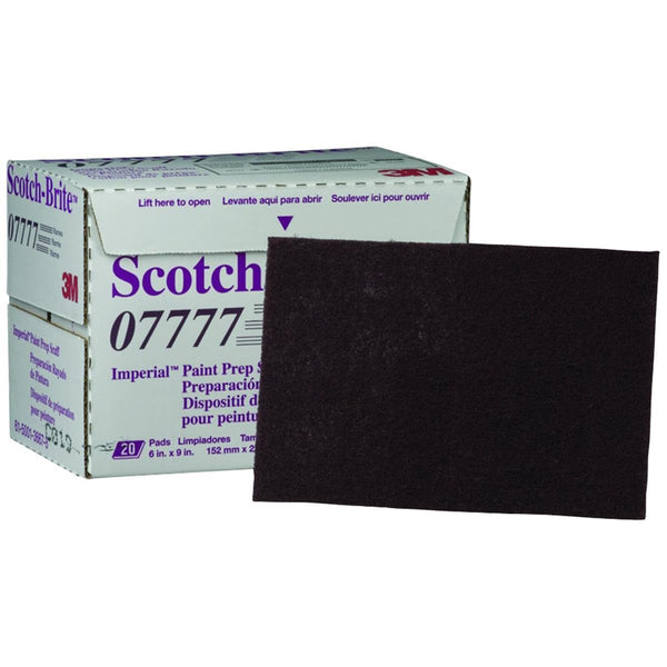 3M 7777 Scotch-Brite Imperial Paint Prep Scuff Pad Maroon 9 in. x 6 in ...