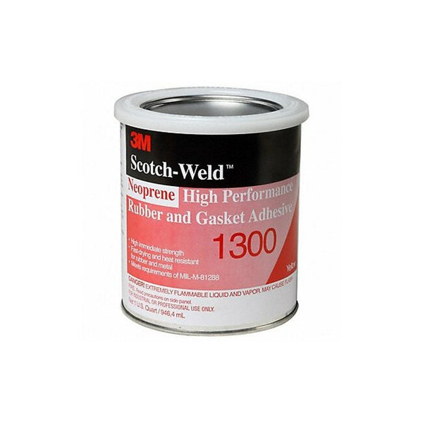 3M Neoprene High Performance Rubber and Gasket Adhesive 1300, Yellow ...