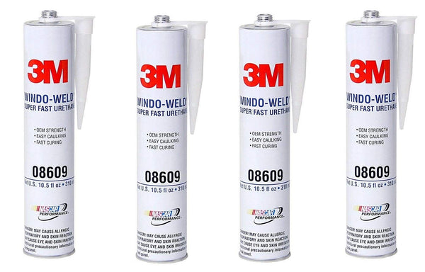3M 08609 Window-Weld Super Fast Urethane Black Cartridge - 10.5 fl oz ...