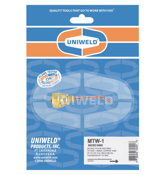 Uniweld MTW-1 Micro 6000 Miniature Weld/Braze Tip – TTS Products