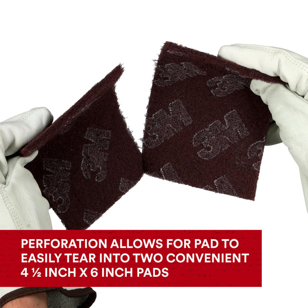 3M Scotch-Brite Production Hand Pad 8447, 6 in x 9 in, 20 pads per box ...