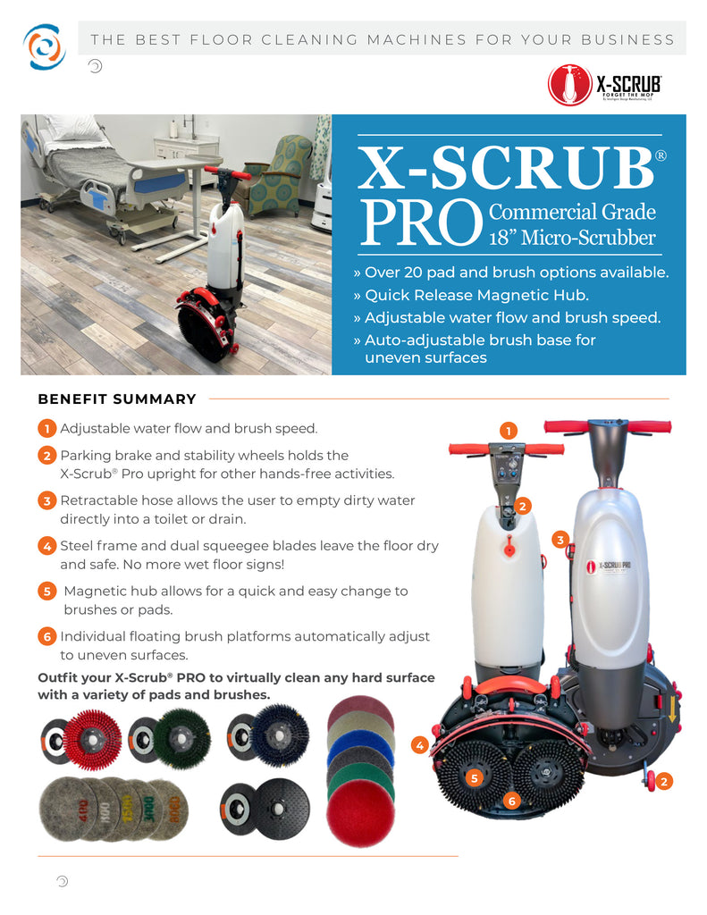X-Scrub Pro Micro Scrubber Commercial Grade 18" Micro Scrubber – TTS ...