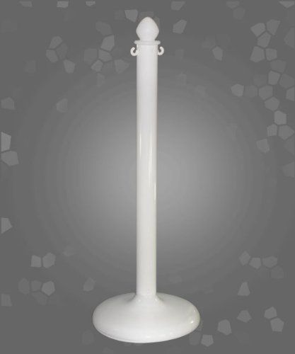 3" X 38" Plastic Floor Post with Base White – TTS Products