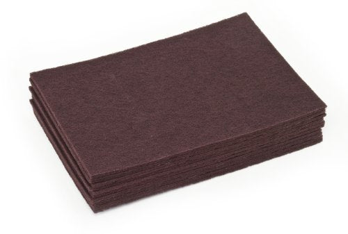 Clarke 30730A Commercial 12 X 18 Inch Maroon Surface Prep Pad, Case of ...