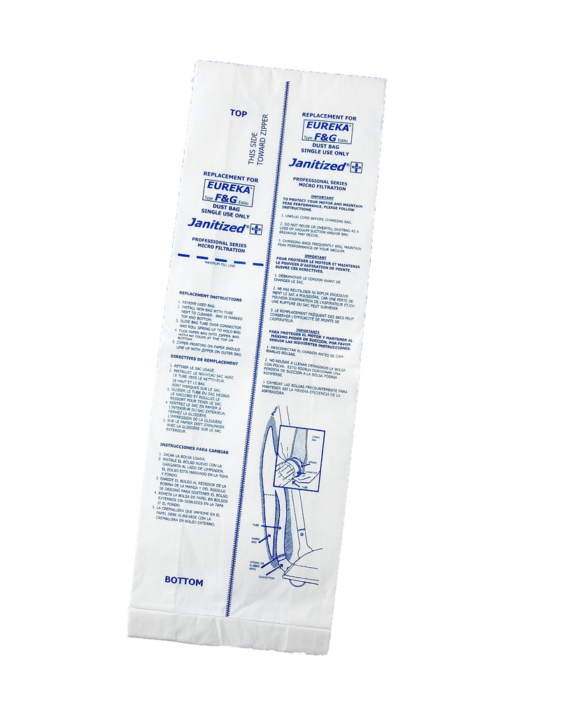 Janitized JAN-EUF&G(10) Premium Replacement Commercial Vacuum Bag, Cla ...
