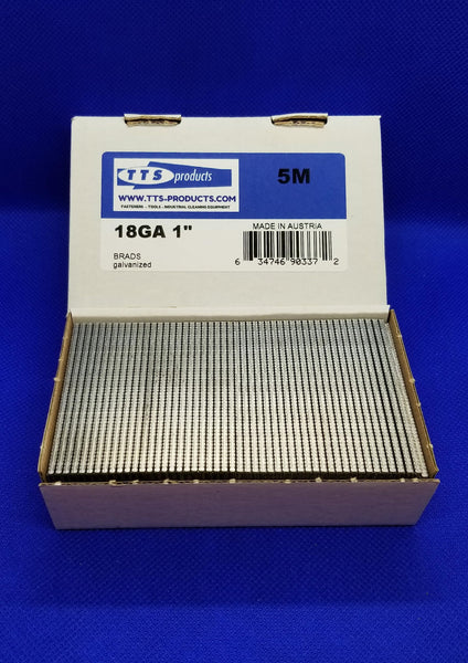 18 Gauge 1" Brad Nails Galvanized Steel F25 18G 1" Inch Long Brads 1 i ...