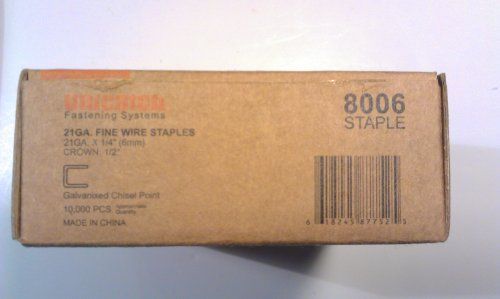 Unicatch 21 Gauge 1/4" Long 1/2" Crown Similar to Bea 80 / 380 JK680 1 ...