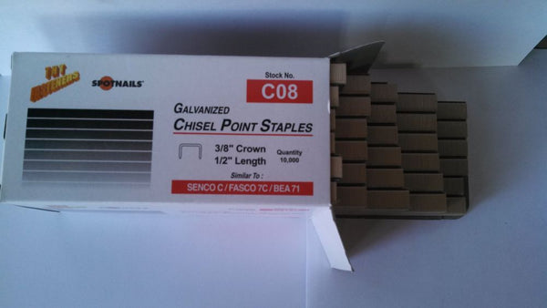 Spotnail **TAN ** C08 Upholstery/ Fine Wire Staple – TTS Products